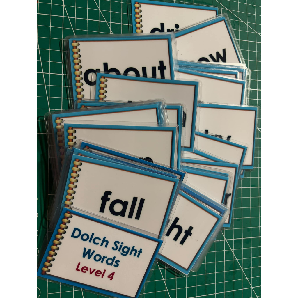 Dolch Sight Words level 4 Flash Card 40pcs I.D sIze | Shopee Philippines