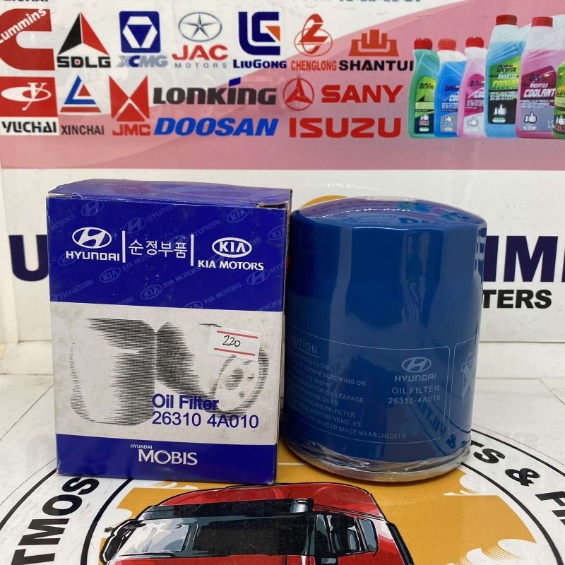 26310-4A010 / 26300-42040 HYUNDAI MOBIS OIL FILTER STAREX | Shopee ...