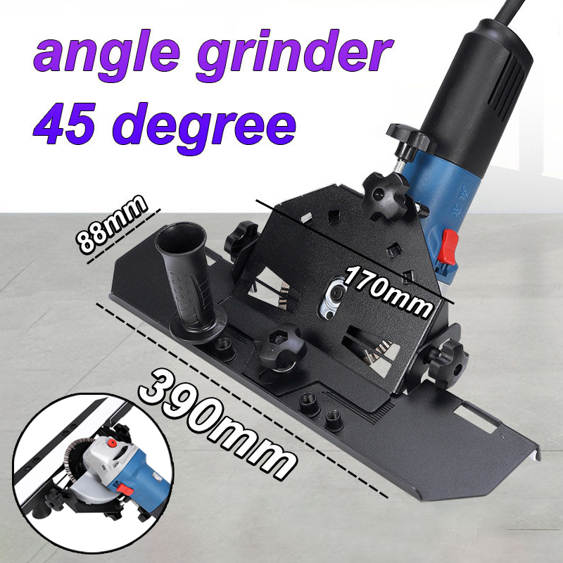 Angle Grinder Stand Tile 45° Chamfer Cutting Adjustable Angle Grinder Bracket Cutting Guide ...