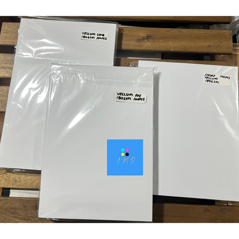 Vellum Board 180gsm A4 / Short / Long 100 Sheets per pack | Shopee ...