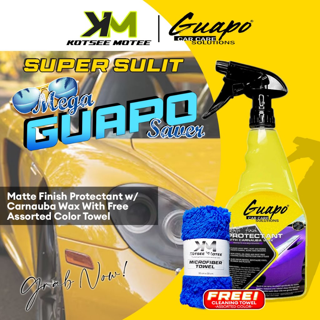 Guapo By Kotsee Motee 500ml Waterless Car Wash & Wax / Matte Finish ...