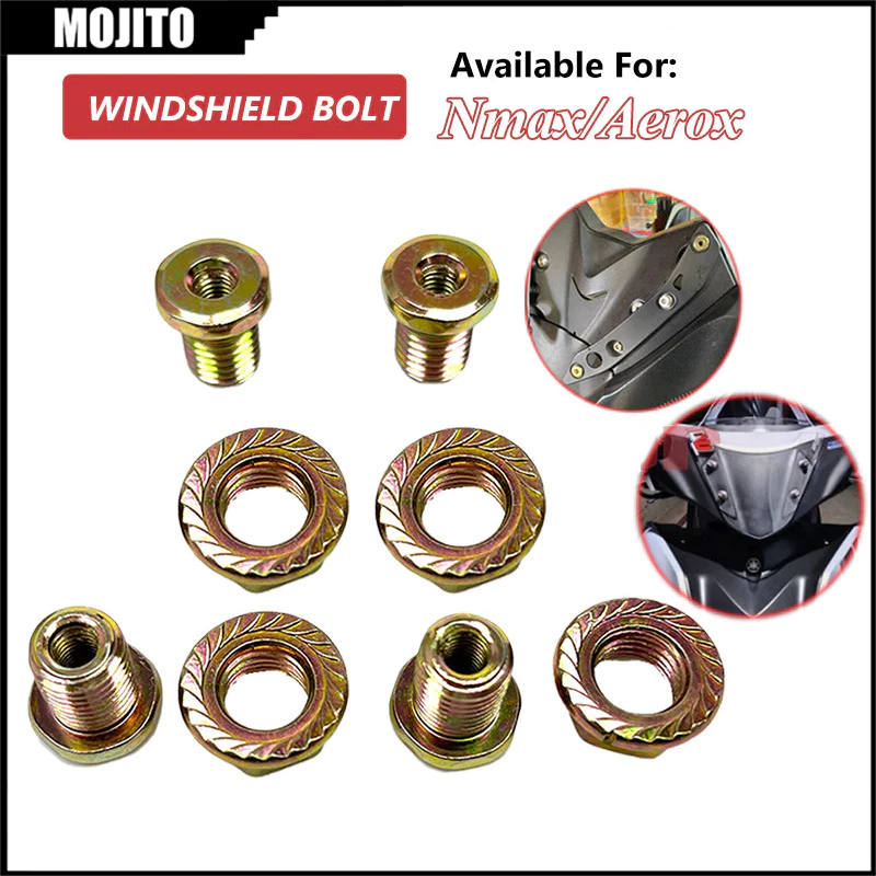 4Pcs/Set Anti Crash Windshield Visor Bolt Inner Bolt For Nmax Aerox ...
