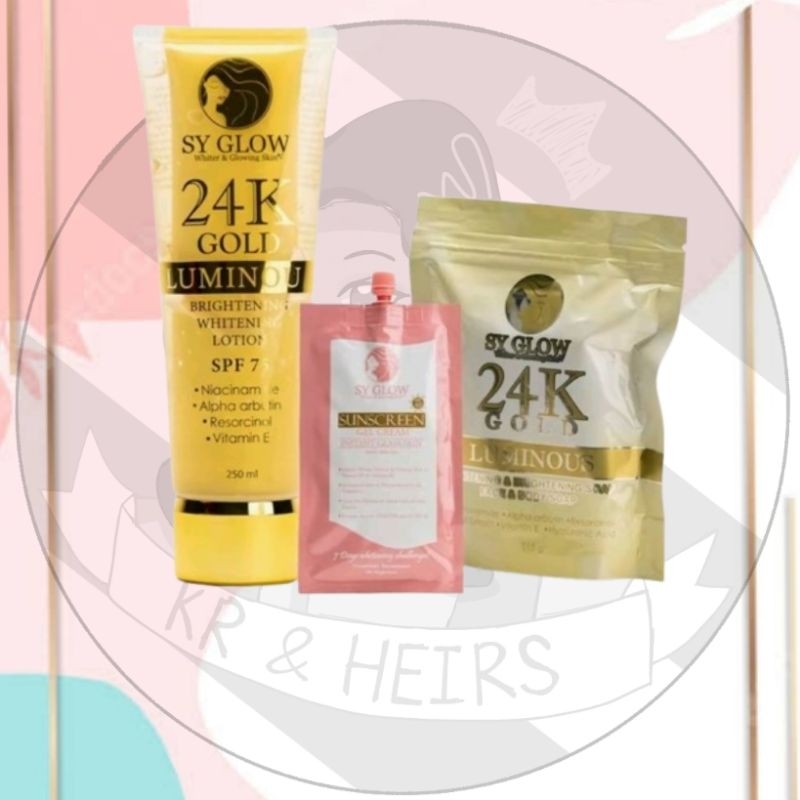SY GLOW 3 IN 1 FACE AND BODY SET | Shopee Philippines