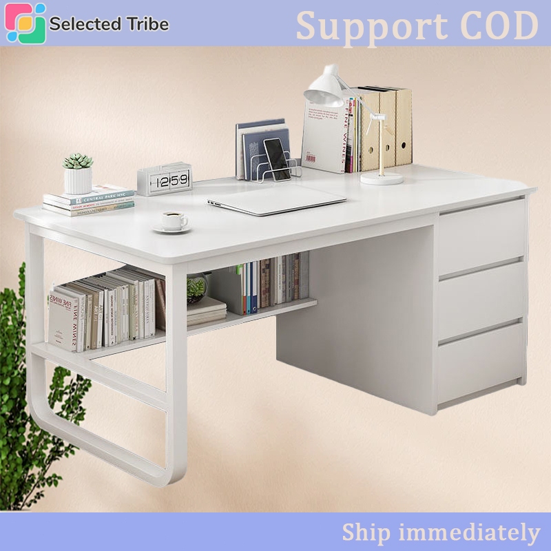 Office staff desk computer desk Computer table Table with drawers ...