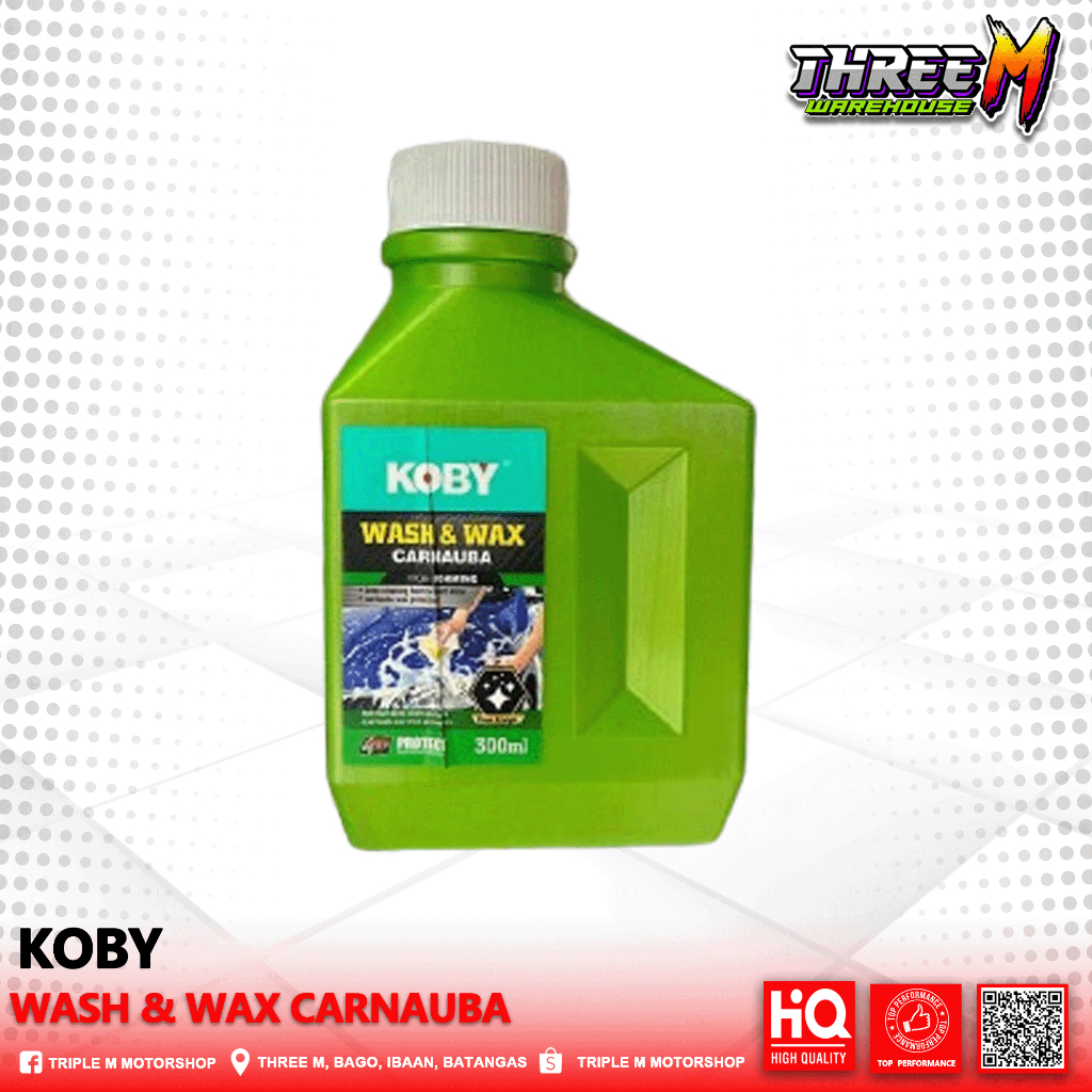 ORIGINAL KOBY WASH AND WAX CARNAUBA 300ML | Shopee Philippines
