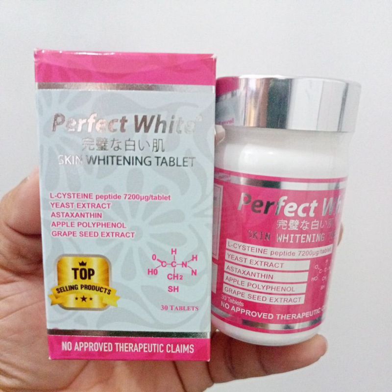 Perfect white Skin whitening 30 Tablets (EC Products) 07/2025 Exp ...