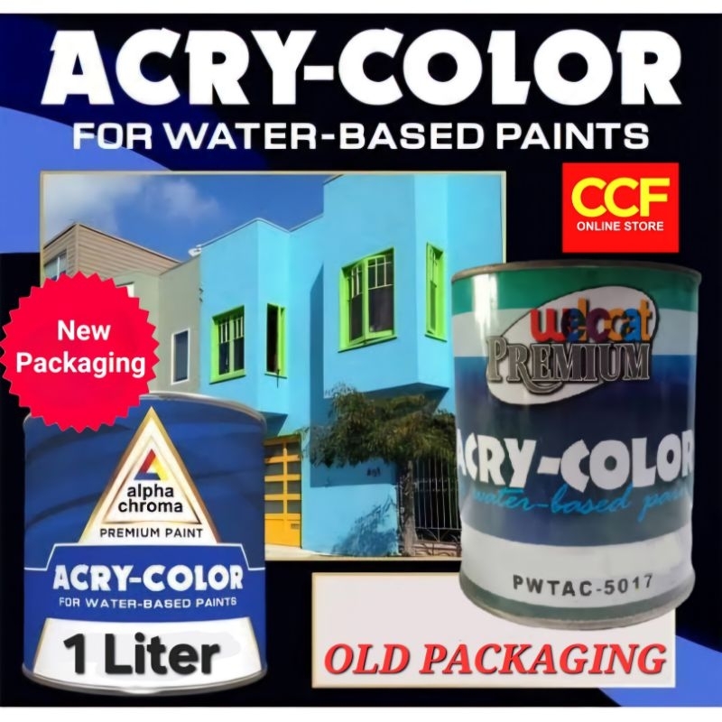 Welcoat Alpha Chroma Acry Color Latex Color 1 Liter (Each colors sold ...