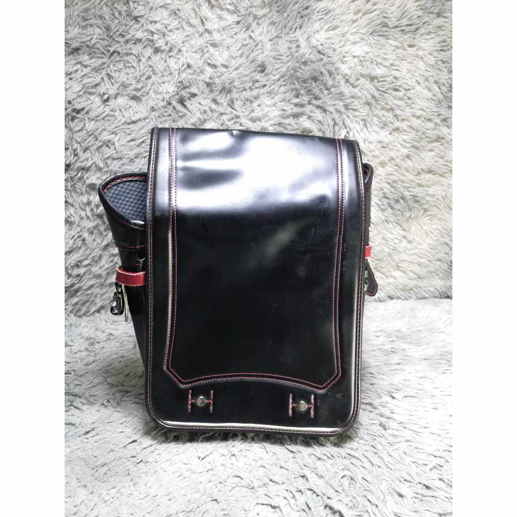 Black Red Randoseru Backpack | Shopee Philippines