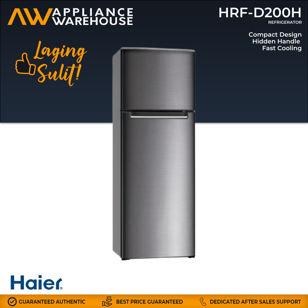 Haier HRF-D200H 6.0 cu. ft. Fresh Cooling Two Door Refrigerator (Inox ...