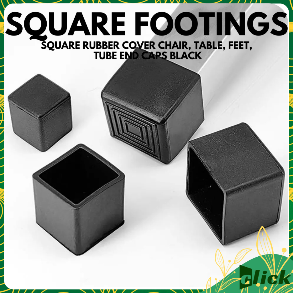 Square Rectangle Rubber Cover Furniture Chair, Table, Feet, PVC Floor ...