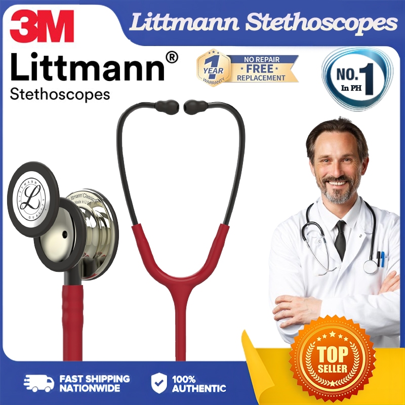 Professional 3M Dual Head Stethoscope Set For Doctor Nurse Vet Medical ...