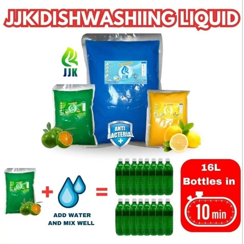 Diy dishwashing liquid kit easy mix just add water 3L-15L | Shopee ...