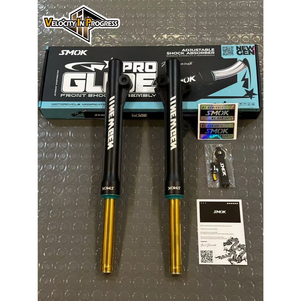 TTGR / SMOK FRONT SHOCK ASSY For WAVE 125/smash disc brake Silver ...