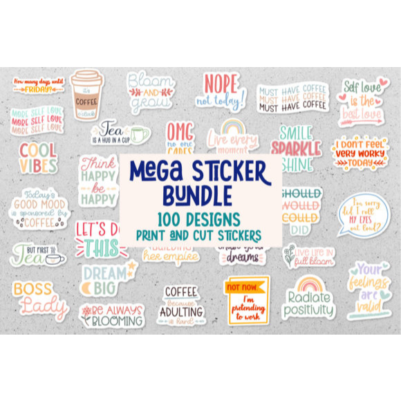 Motivational Stickers, Digital Stickers, Printable Stickers | Shopee ...