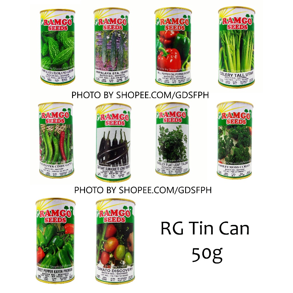 Ramgo Seeds Tin Can 50g gdS41207 | Shopee Philippines