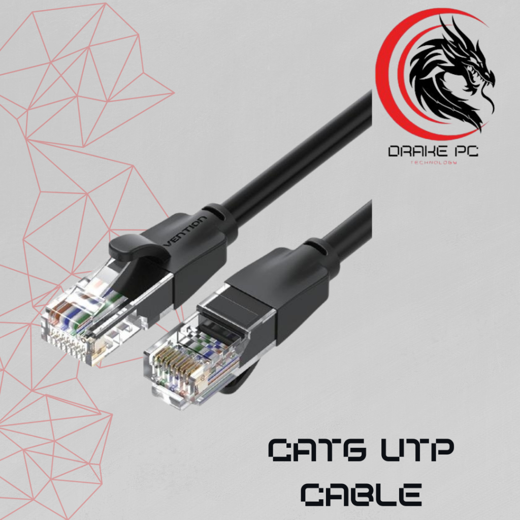 Vention Cat.6 UTP Patch Cable 1000Mbps 250MHz (Black) | Shopee Philippines