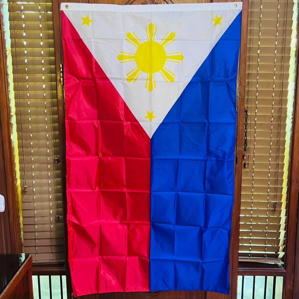 Philippine Flag (Watawat) Fabric/Embroidered 3ft x 5ft | Shopee Philippines