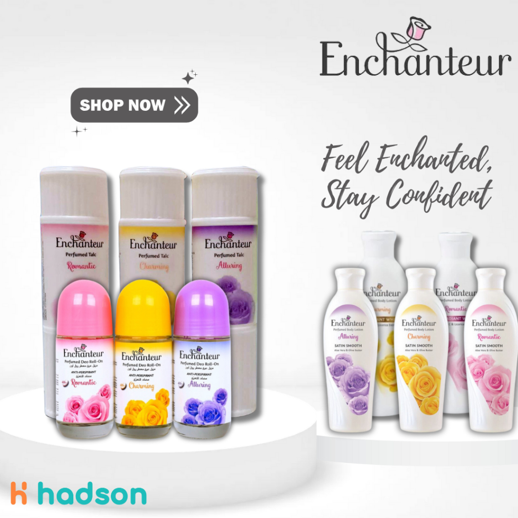 ENCHANTEUR TALC,LOTION,DEO ROLL ON from INDONESIA | Shopee Philippines