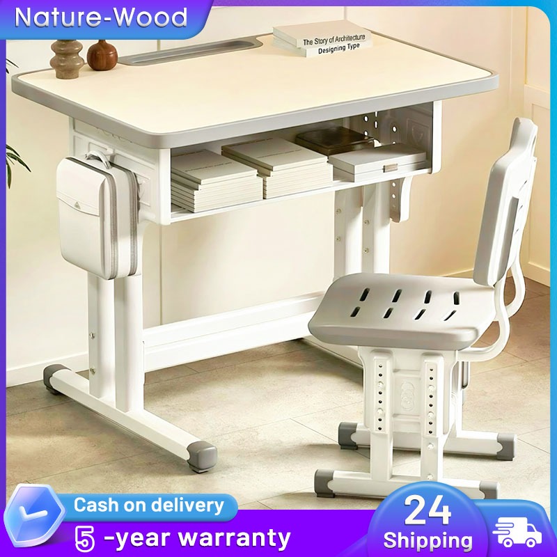 Adjustable Study Desk Set Study Table and Chair School Home Boys girls ...