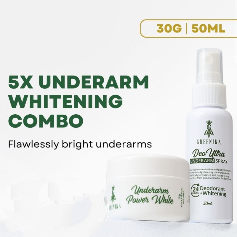 Greenika UNDERARM WHITENING COMBO Deo Ultra Underarm Spray with ...