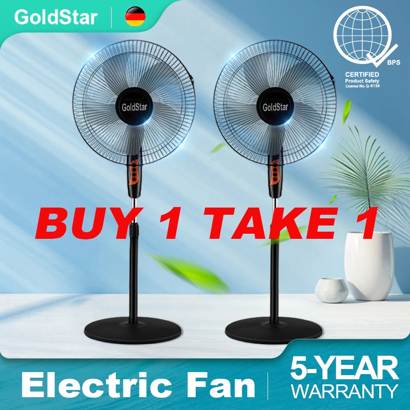 Gold Star 1-2pcs 16 Inch Stand Fan Electric Fan Energy Saving Stand Fan ...
