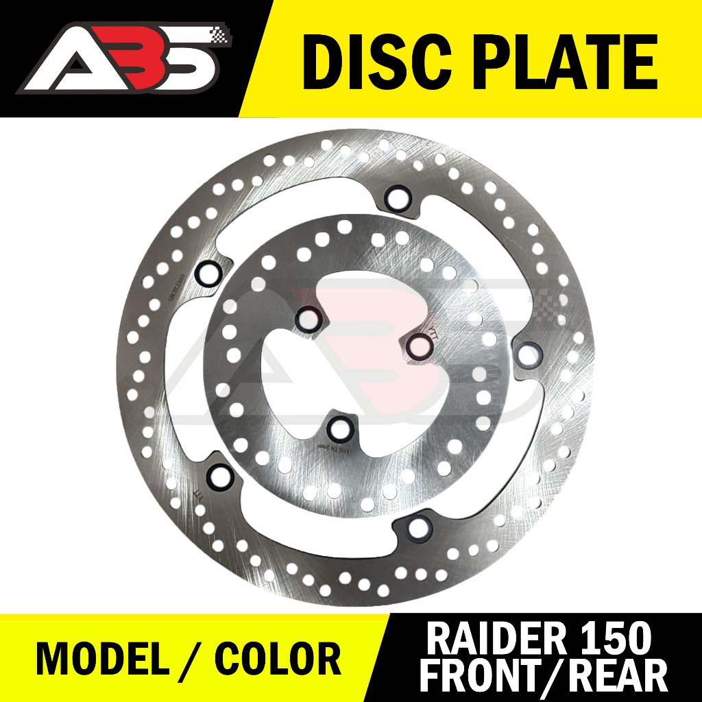 STOCK DISC PLATE FOR RAIDER 150 REAR AND FRONT DISC PLATE DISC BRAKE ...