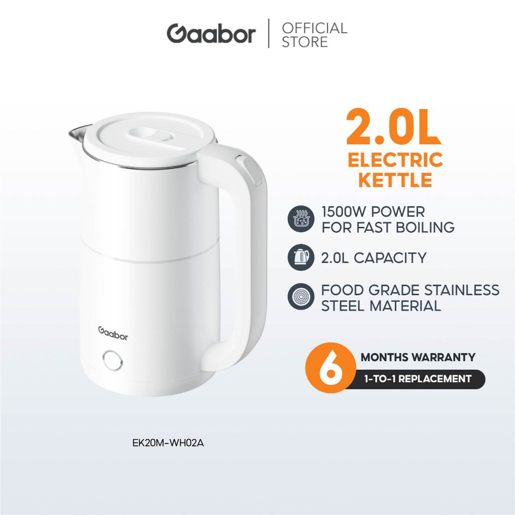 Gaabor Stainless Electric Kettle Fast Boiling Heater Kettle Anti ...