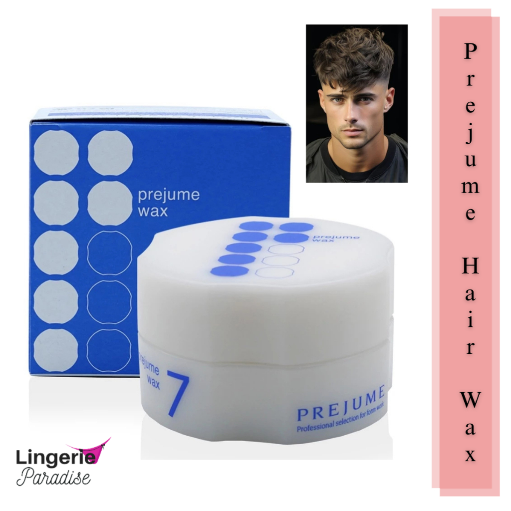LP | Milbon Prejume Wax No.7 Japanese Stronghold Hair Styling Cream Slick Washable for Men ...