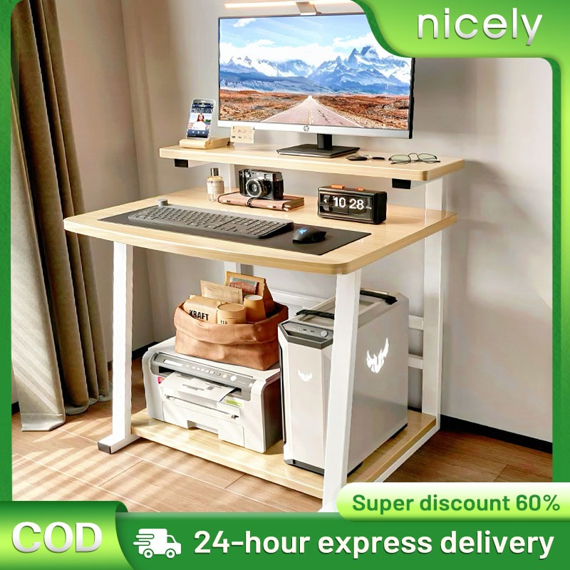 Computer Table with shelf Dressing table Computer Office Desk Bed Side ...