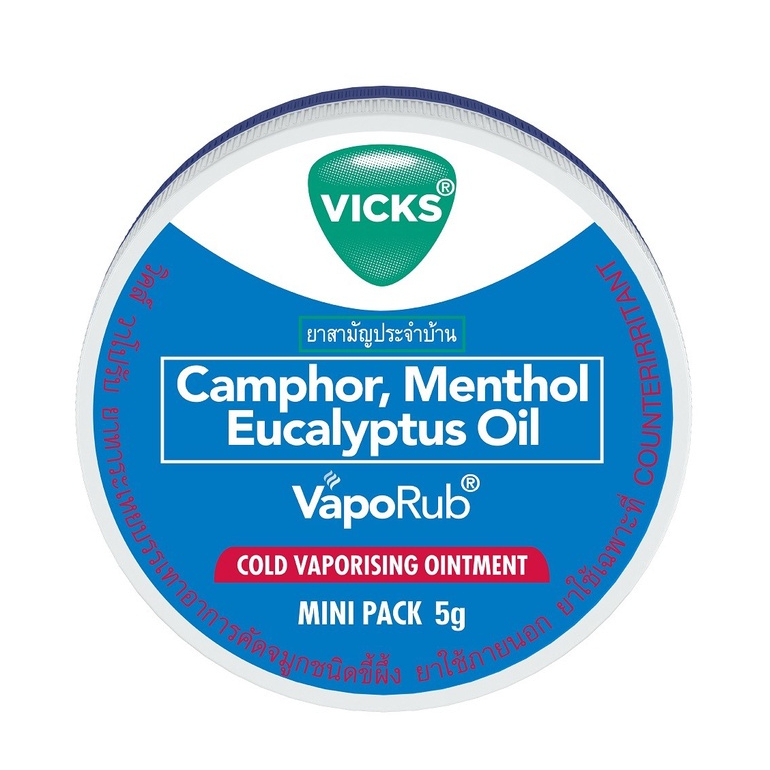 Vicks Vaporub 5g Cold Vaporizing Ointment | Shopee Philippines