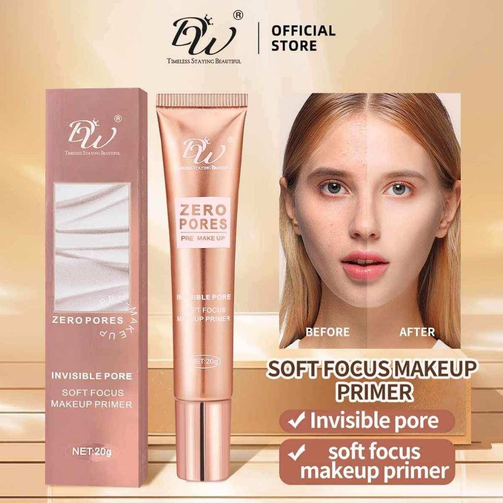 DW Zero Pores Primer Invisible Pore Makeup Primer Cometics 20g | Shopee ...
