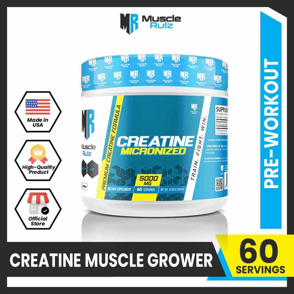 Muscle Rulz Creatine Monohydrate - 300g creatine powder supplement ...