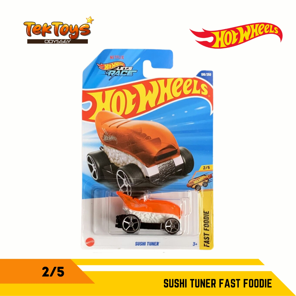 HOT WHEELS - SUSHI TUNER FAST FOODIE 2/5 (TRANSPARENT ORANGE) | Shopee ...