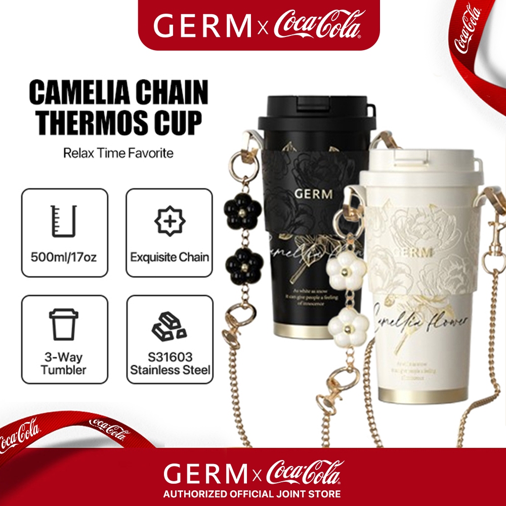 GERM B77 Vacuum Insulated Tumbler 316 Stainless Steel Leak-Proof Hot Cold Thermos Cup 500ML ...