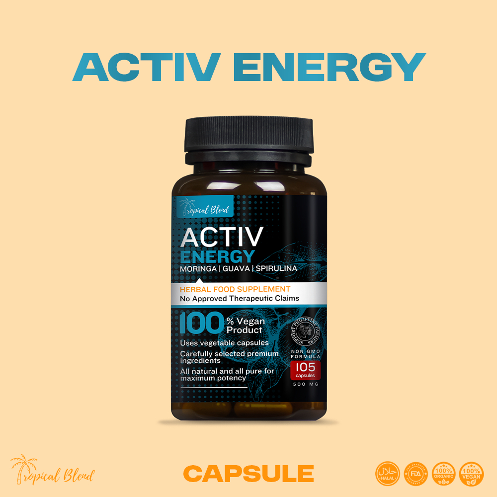 Activ Energy Capsules Food Supplements Pure and Organic FDA Approved ...
