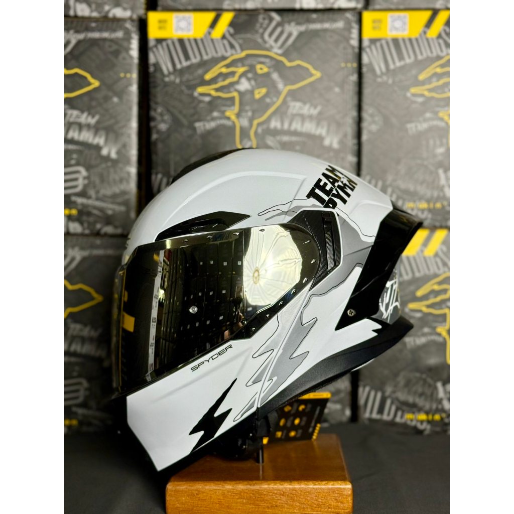 Spyder x Team Payaman Icon GD Modular Motorcycle Helmet with Dual Visor ...