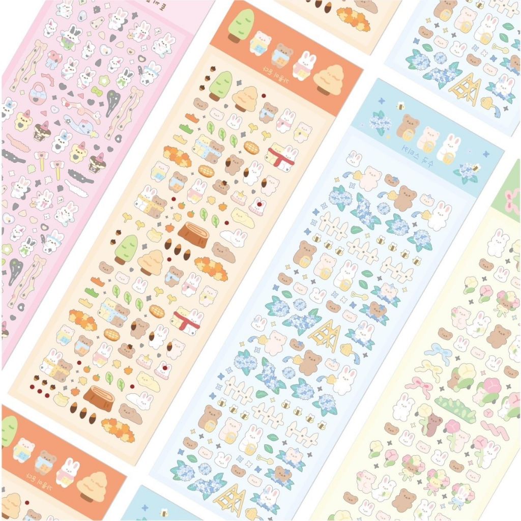 Super large series cute hot silver laser stickers handbook diy ...
