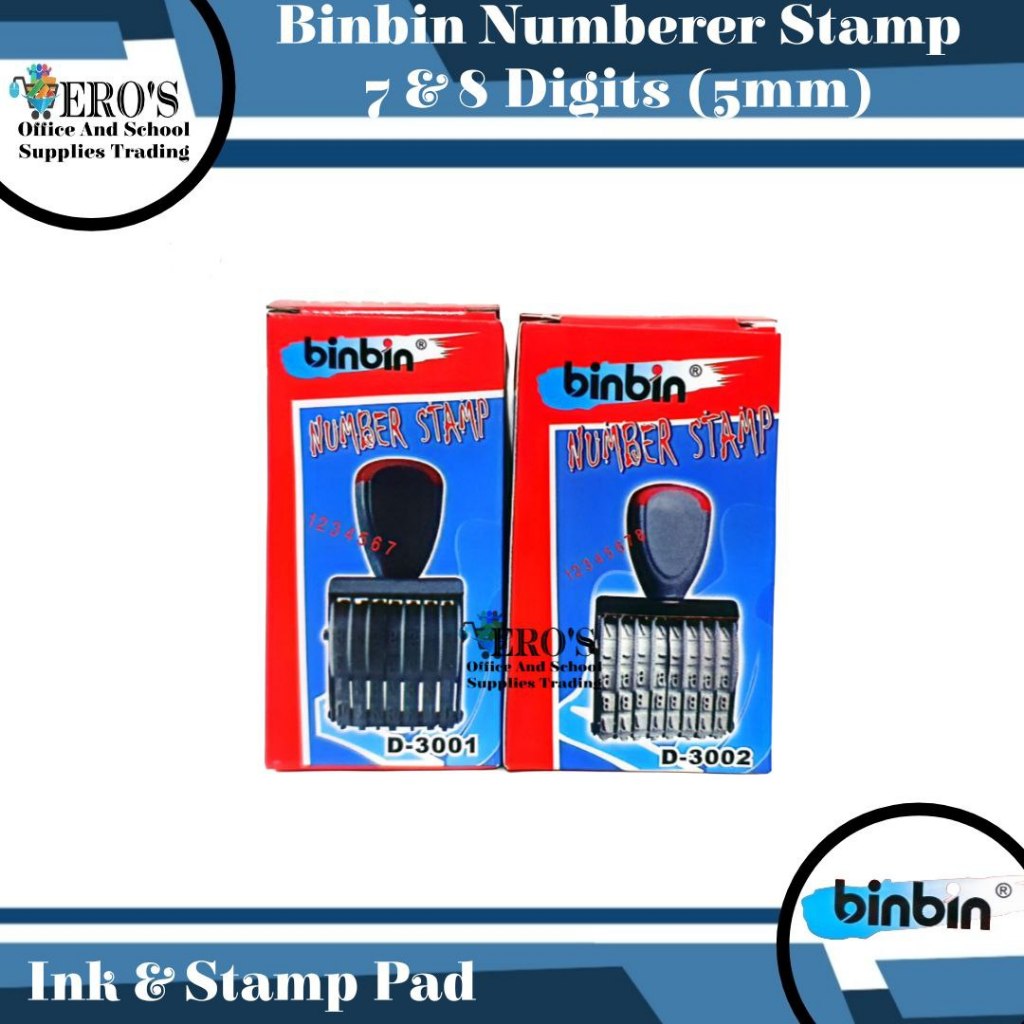 Binbin Number Stamps 6 & 8 Digits (5mm) | Shopee Philippines