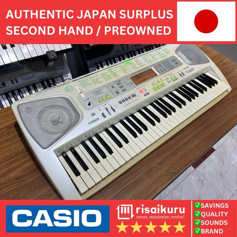 Casio LK-58 Keyboard Piano Organ 61 Keys Touch Response Church Band Use of Kids Adult for ...