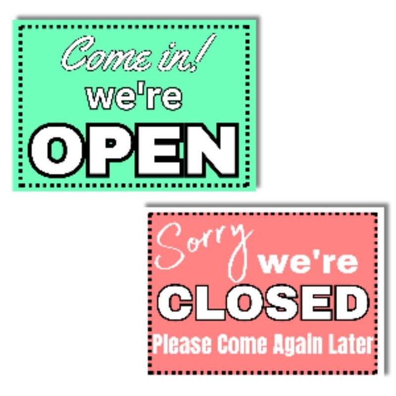 Shop open closed signage for Sale on Shopee Philippines