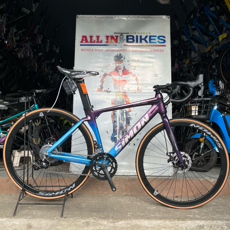 Simon Elite Aero Disc Road Bike 2x8Speed Alloy Frame with Freebies - 2025 New Release | Shopee ...