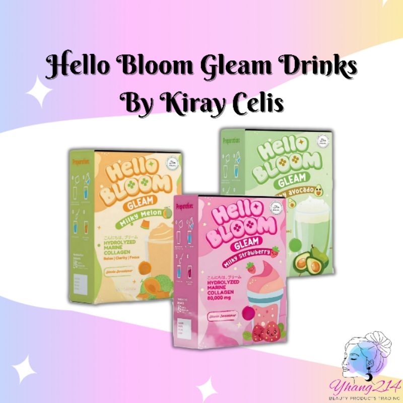 Hello Bloom Gleam Collagen Drinks by Kiray Celis (Strawberry, Melon ...