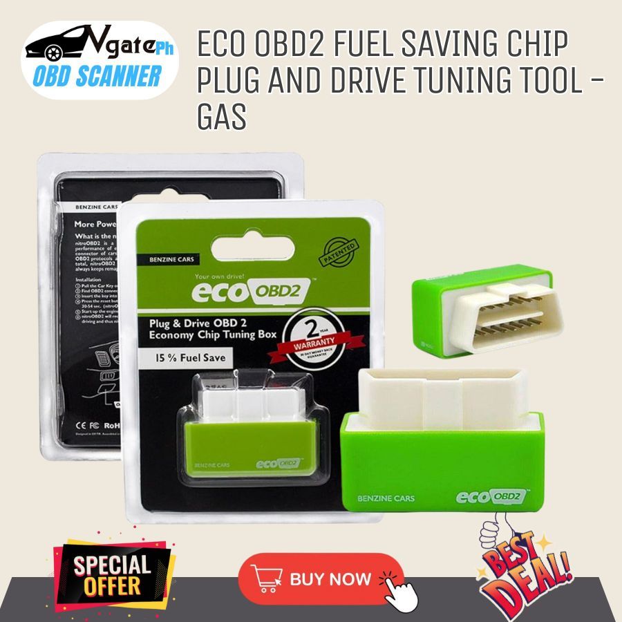 VGATEPH ECO OBD2 Fuel saving chip Plug+Drive Tuning Tool - DIESEL ...