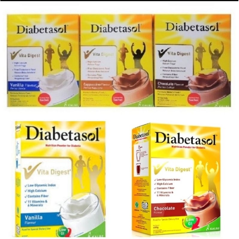 Diabetasol nutritional powder drink for diabetic 600g/360g/180g | Shopee Philippines