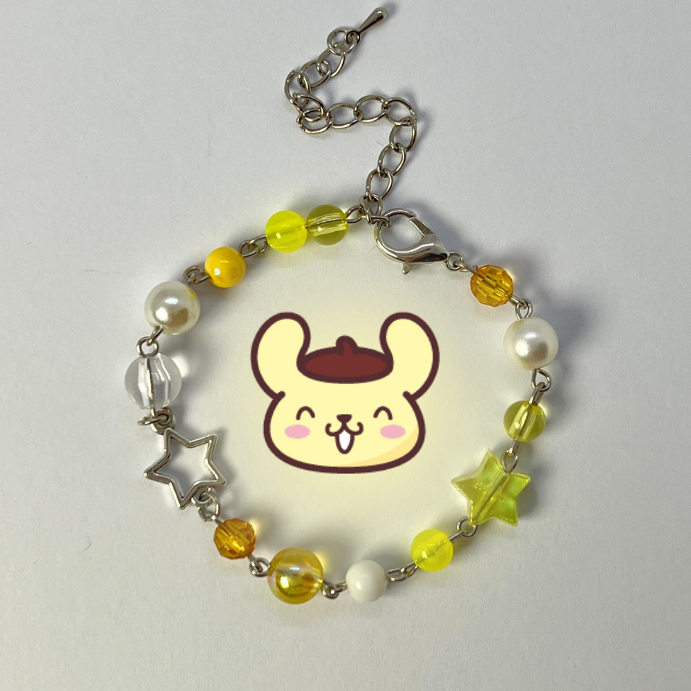 Sanrio Pompompurin Inspired Handmade Chained Bracelet | Shopee Philippines