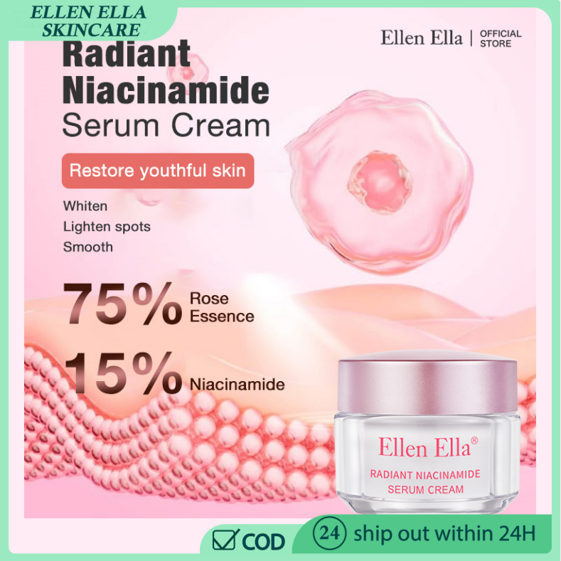 Ellen Ella Niacinamide serum whitening cream for face Effective gentle ...