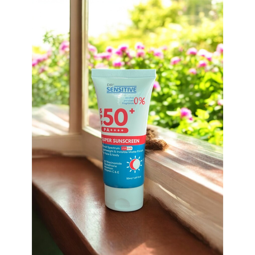 Dr Sensitive Super Sunscreen 50ml | Shopee Philippines