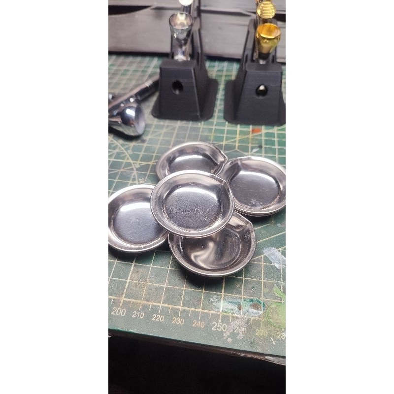 STAINLESS STEEL MIXING PANS for Mixing and thinning paints 6PCS ...