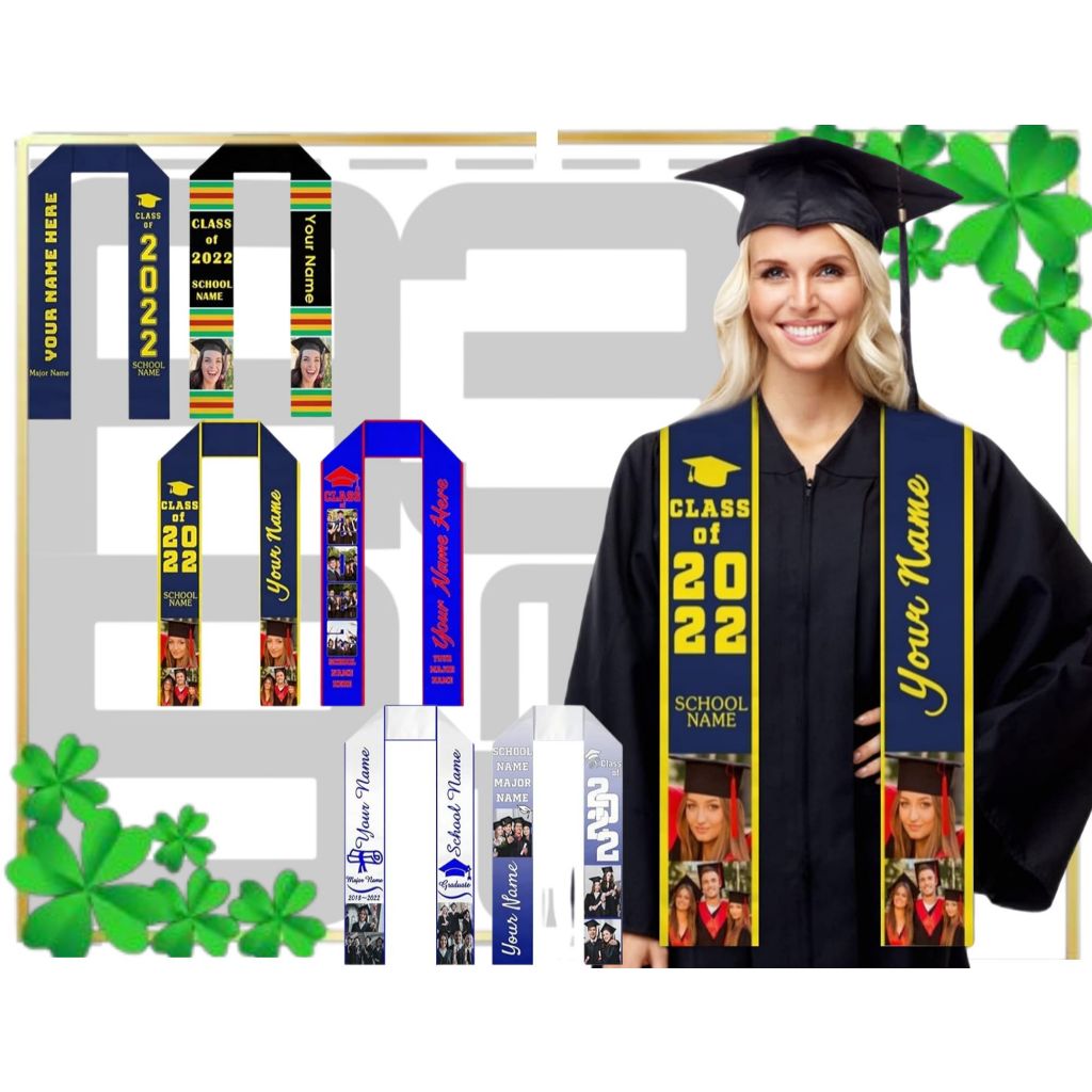 A3Bda | GRADUATION SASH | Sublimation Sash | Personalized Sash | Plain ...