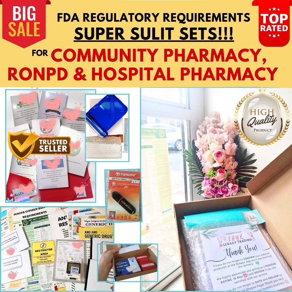 SULIT SET! SOP & RMP FDA Compliance Package for PHARMACY | Shopee ...